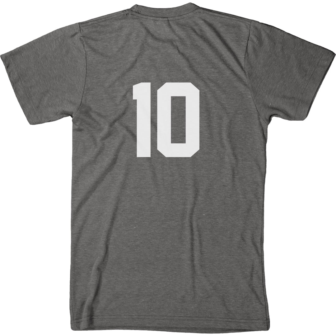 Standard White Jersey Number 10 Men's Modern Fit T-Shirt - Walmart.com