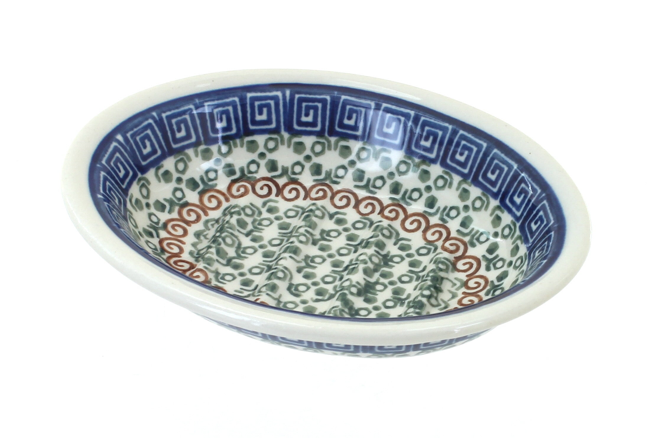 Blue Rose Polish Pottery Athena Soap Dish - Walmart.com