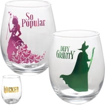 Wicked Stemless Wine Glasses Set of 2, 18oz - Officially Licensed ...