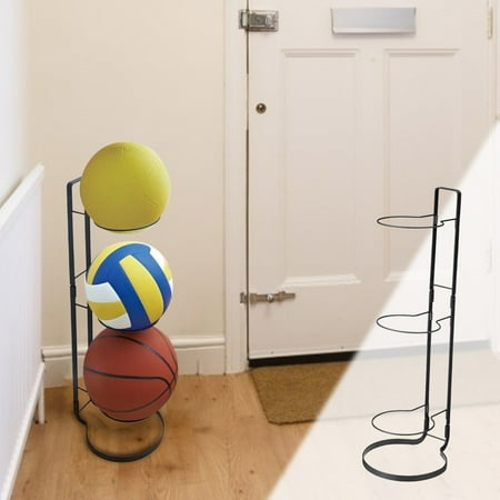 Apmemiss Basketball Storage Rack Indoor Movable Basketball Football ...