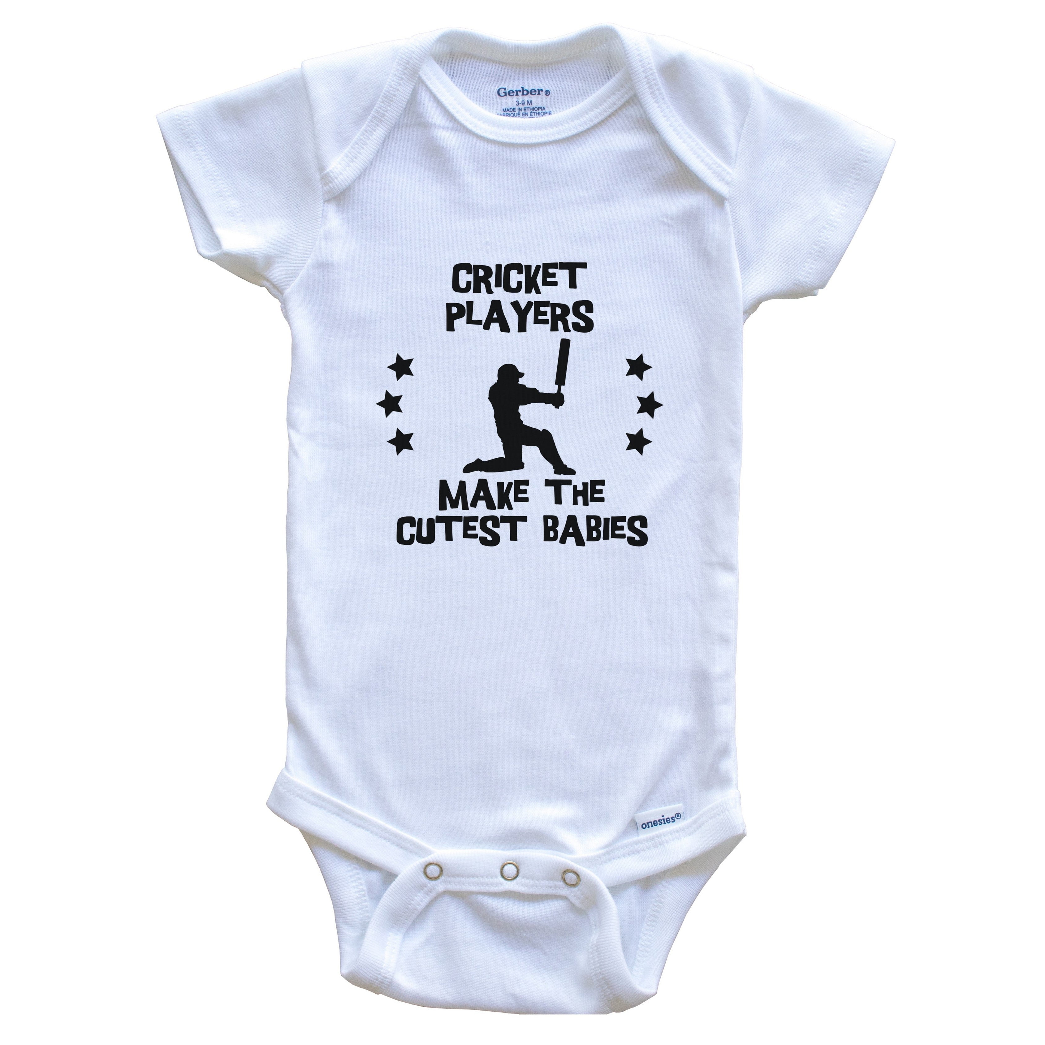 Cricket Players Make The Cutest Babies Funny Cricket Baby Bodysuit ...