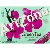 Arizona Green Tea with Ginseng and Honey, 11.5 fl oz, 12 Cans Pack ...