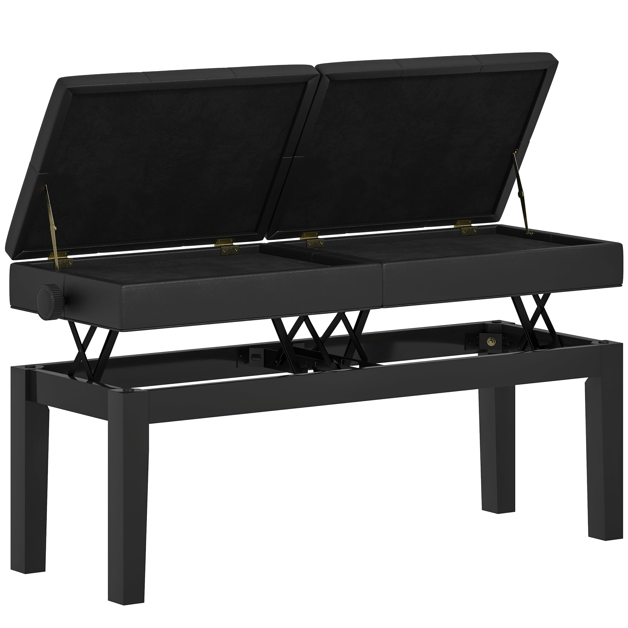 Click here for Homcom Piano Bench With Storage  Height Adjustable... prices