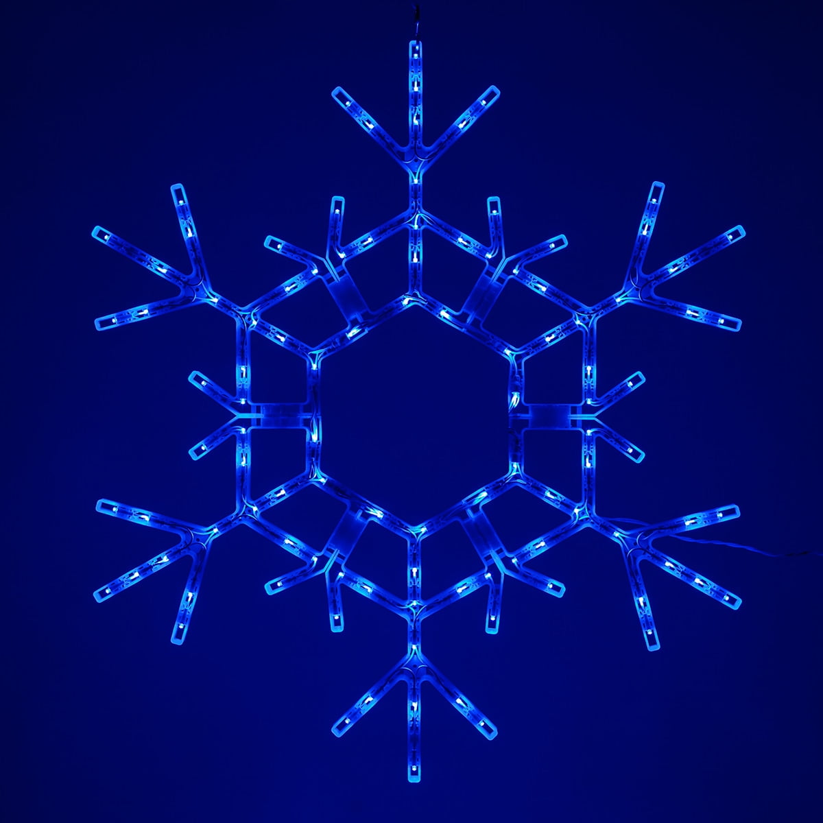 Kringle Traditions 36” Blue LED Snowflake Light, Fold-Flat Snowflake ...
