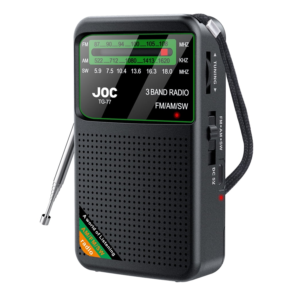 Mini Radio Portátil FM AM SW Banda Completa La Mejor Recepción para ...
