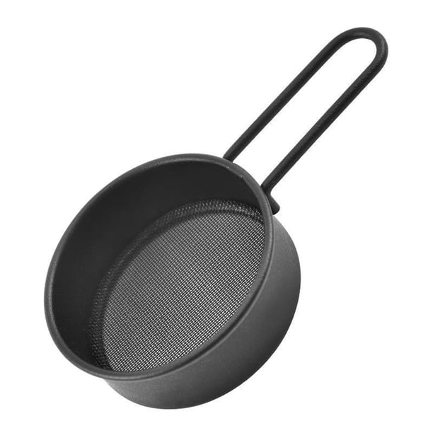 Stainless steel retro single handed sieve, 1 top cake sifter flour ...