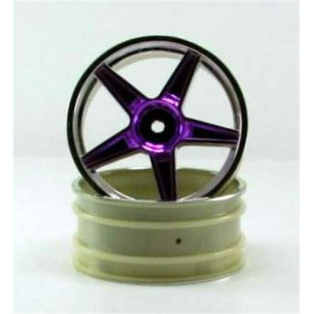 Redcat Racing 06008pp Chrome Front 5 Spoke Purple Anodized Wheels - For ...
