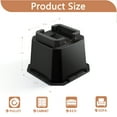 Sunifier Adjustable 6" Heavy-Duty Bed Risers with Anti-Slip Rubber Base ...