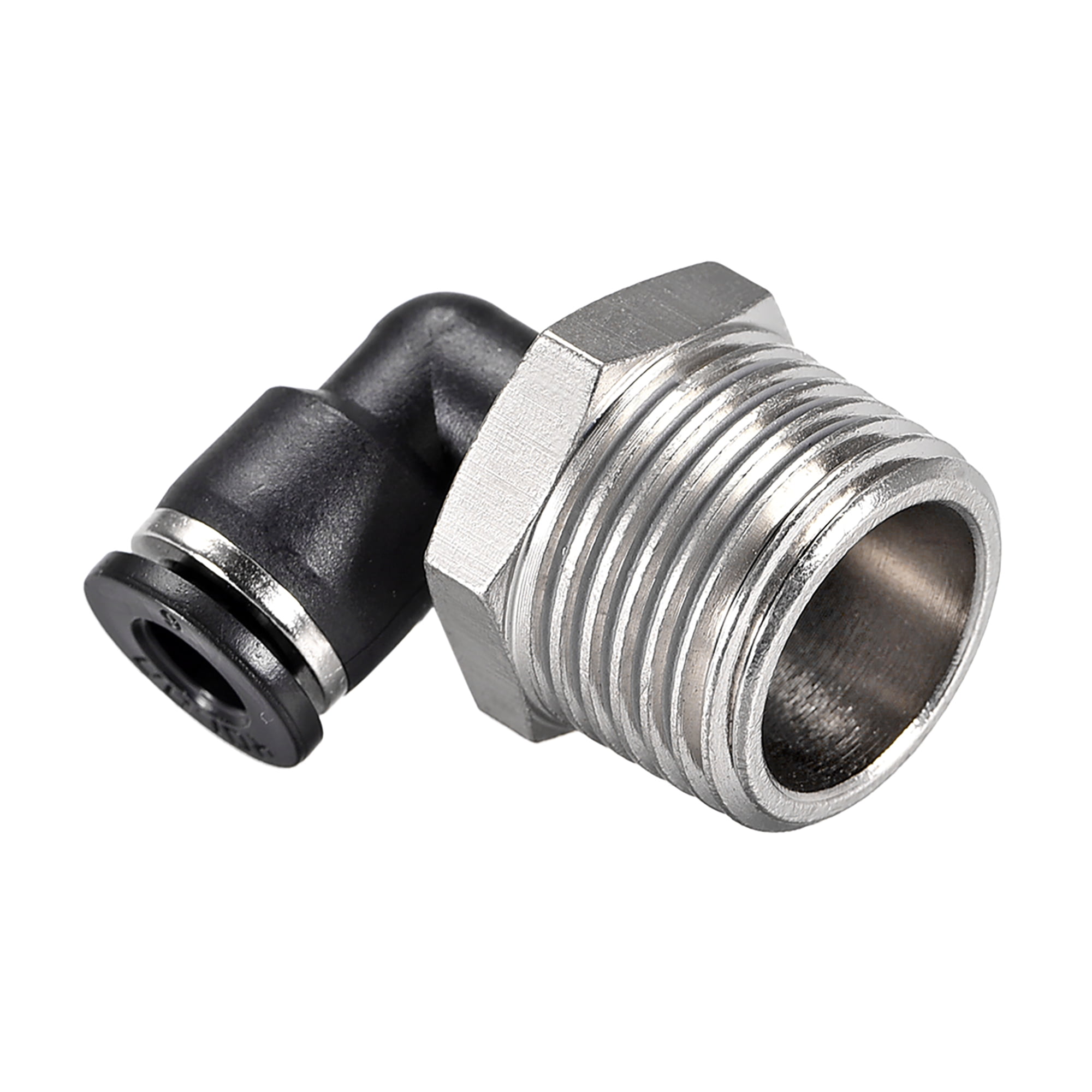 Push to Connect Tube Fitting Male Elbow,6mm Tube OD x 1/2 NPT Thread ... Push to Connect Tube Fitting Male Elbow,6mm Tube OD x 1/2 NPT Thread ...