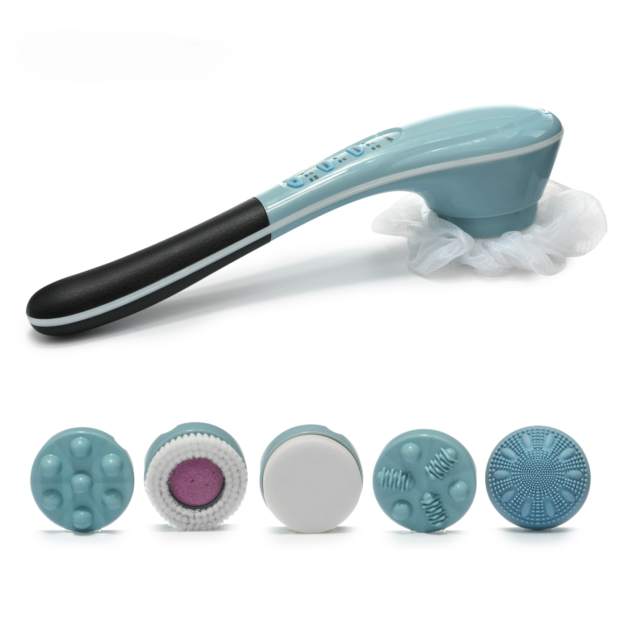 Belmint Spinning Body Brush Bath Spa Kit With 6 Attachments Cordless Belmint Spinning Body Brush Bath Spa Kit With 6 Attachments Cordless