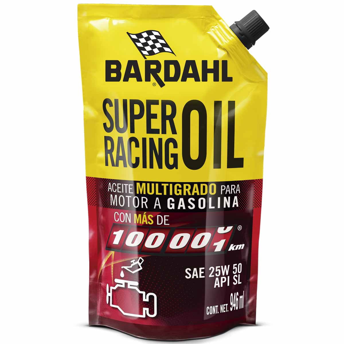 Aceite Multigrado Lubricante Motor A Gasolina 946ml Bardahl Bardahl ...