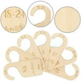 Wooden Baby Cards - Month Divider Tags for Organizing Children's ...