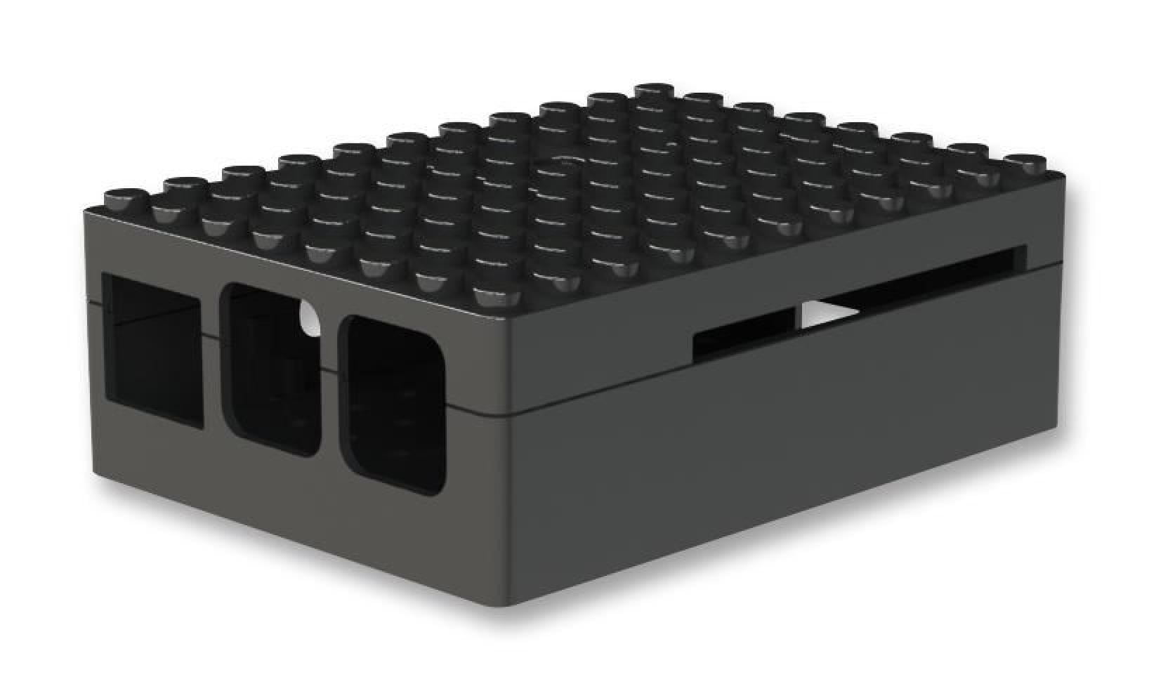 MULTICOMP - Pi-Blox Raspberry Pi Case, Black - Walmart.com