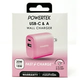 Liquipel Powertek Wall Charger 20/18W - Pink - Walmart.com