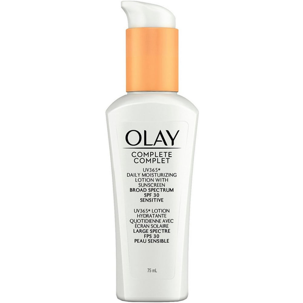 Olay Complete Defense Sensitive Skin Moisturizer SPF 30, 2.50 oz (Pack ...