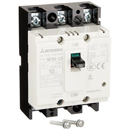 Mitsubishi Electric No Fuse Circuit Breaker NF30-CS 3P 10A WW | Walmart ...