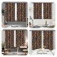 Camo and Deer Brown Pattern Blackout Curtains,Triple Weaved Fabric ...
