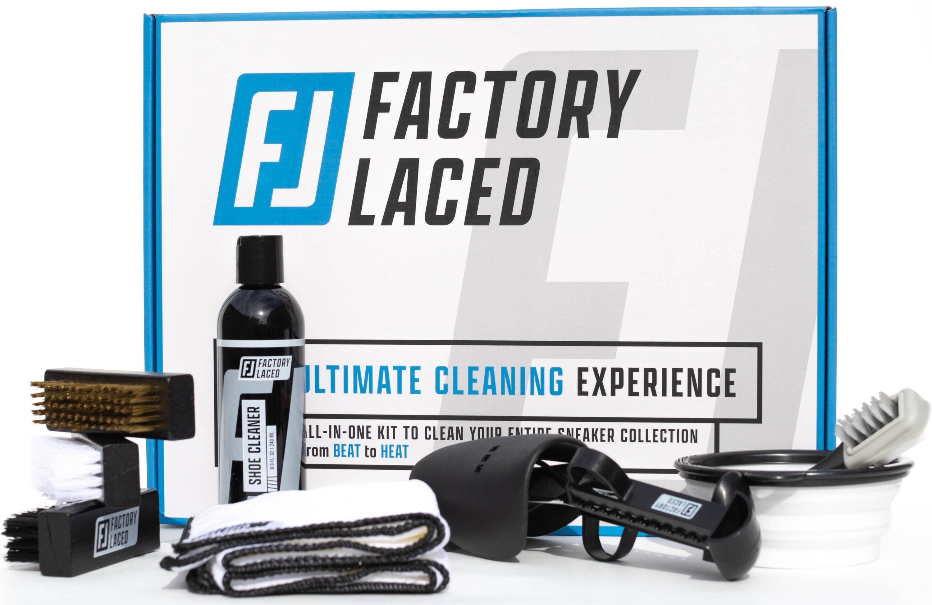 Factory Laced Shoe and Sneaker Cleaner Kit Full Cleaning Experience ...