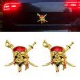 Detachable Skull Auto Sticker Metal Decal for Car Trunk Body Easy ...