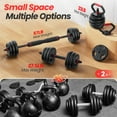 Adjustable Dumbbells, 55lbs Free Weight Set with Connector, 4 in1 ...
