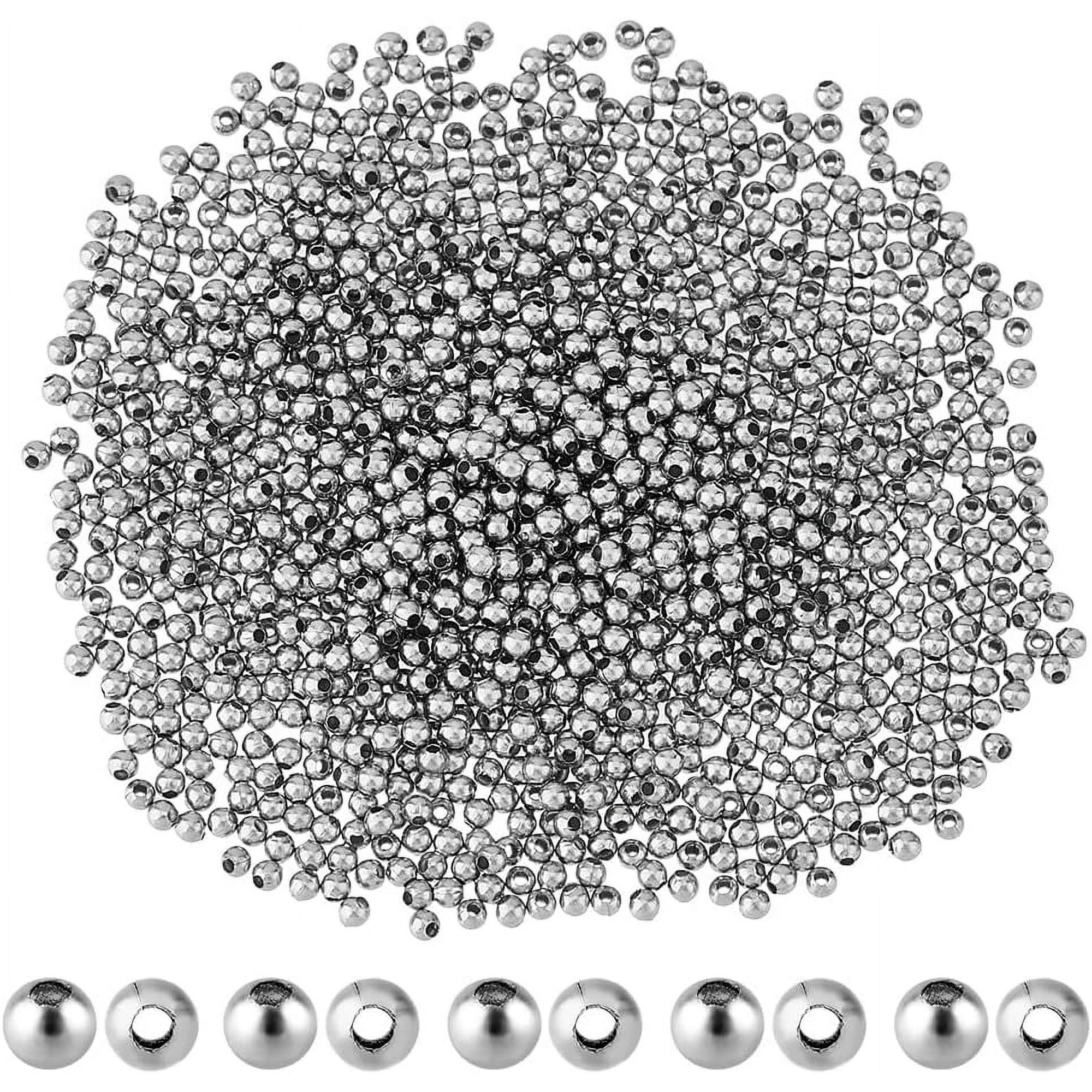 Click here for Nobrand 2000pcs Round Ball Beads 2mm Tiny Spacer B... prices