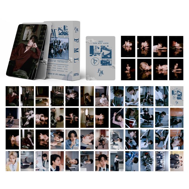 SEVENTEEN 55Pcs LOMO Cards Set - SEVENTEEN FML 2023 Album Mini Polaroid Photo Cards SEVENTEEN ...