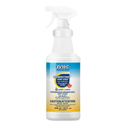 Disinfectant Spray (Citric Acid) with pump trigger 946ml (Package of 6 ...