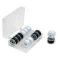 SINGER Threaded Class 15 Bobbins with Storage Case, Black & White, 50 ...