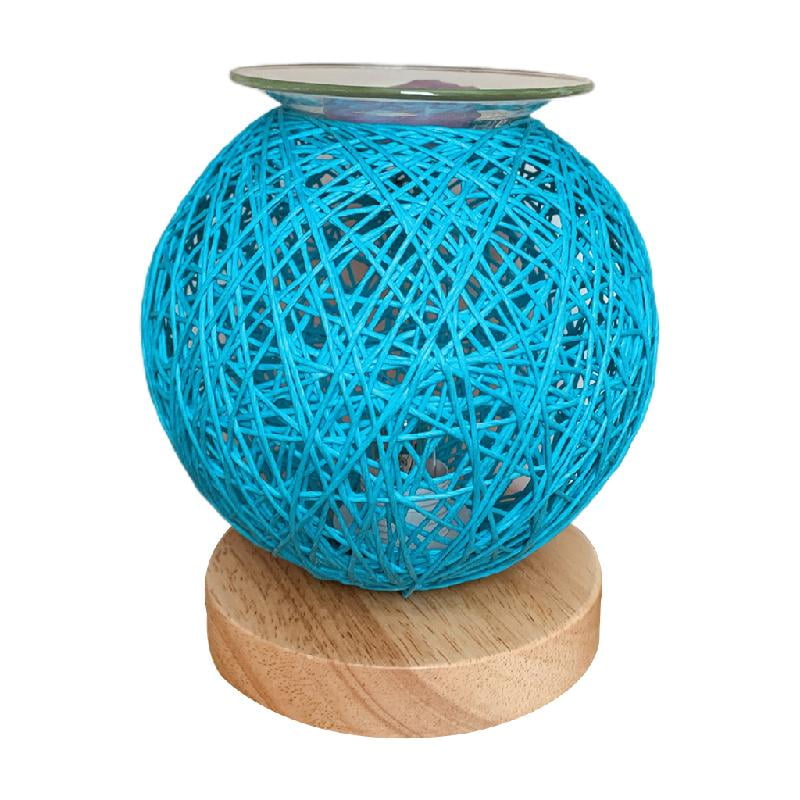 Rattan Ball Electric Aromatherapy Lamp Rattan Spherical Oil Burner Wax ...