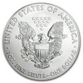 2002 BU American Silver Eagle Bullion Coin - US Liberty Edition ...
