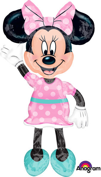 MINNIE Mouse PINK Polka Dots 54" Air WALKER AIRWALKER Party Mylar ...
