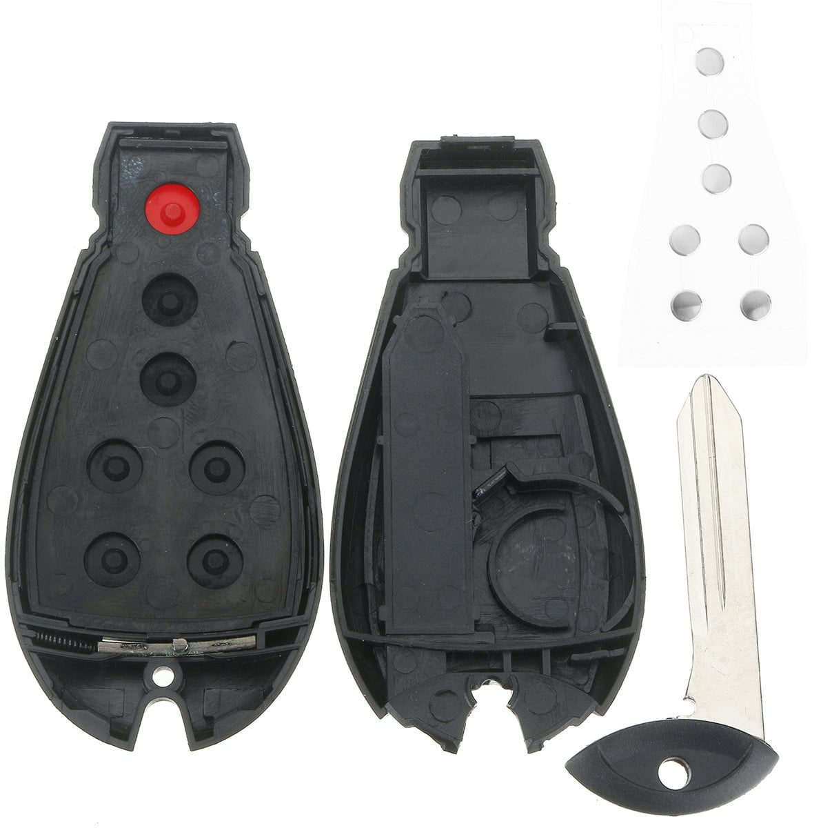 3 Button Car Remote Key Shell FOB Case W/ Blade For Dodge Grand Caravan ...