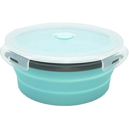 42oz Collapsible Camping Bowl Portable Silicone Bowl with Lid for ...