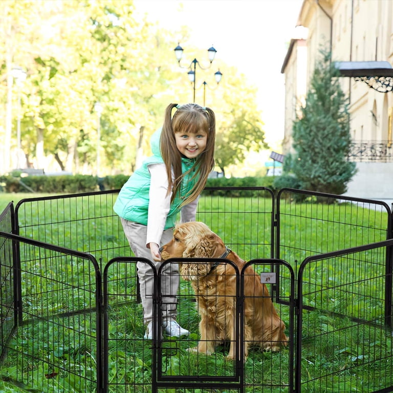Large Portable Dog Fence Dog Playpen Indoor Outdoor, 32" Height 8