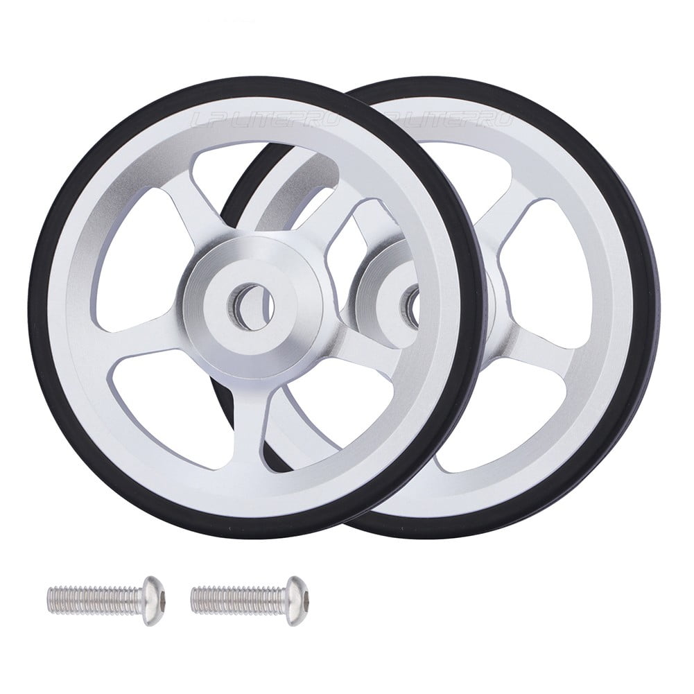 Aluminum Alloy Easy Wheel w/ M6 Bolt forBrompton Folding Bike Rear Rack ...