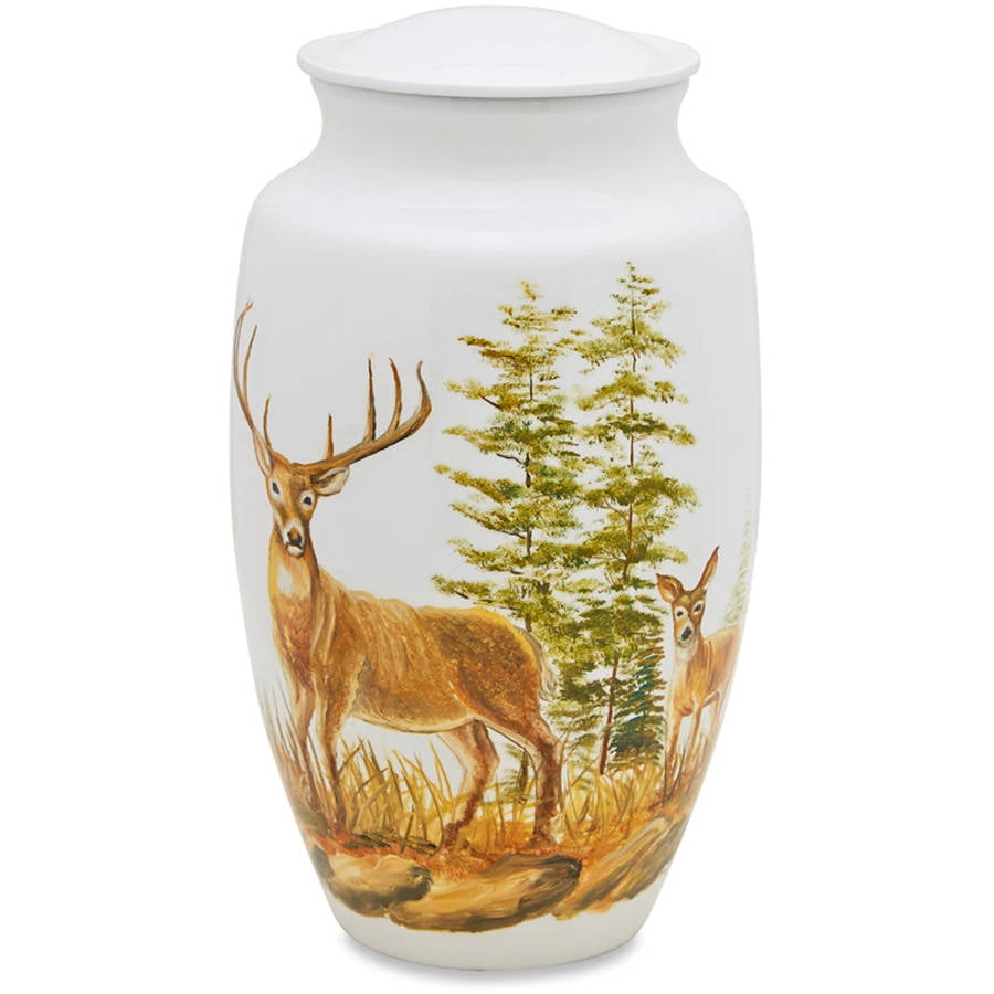Urnsdirect2u Two Deer Adult Cremation Urn, 220 cubic inches - Walmart.com