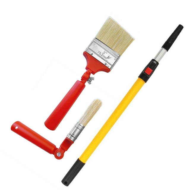 EZ Paint Brush | Angle Adjustable Flat Trim Paintbrush Set with ...