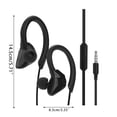 Sports Wired Earbuds Earphones Sweatproof in Ear Exercise Workout Gym ...