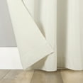 Archaeo Cotton Blend Button Tab Top Curtain, 40"x63", Cream - Walmart.com