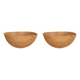 Coco Liner 2-Pack Flower Basket Hanging Planter Replacement Natural ...