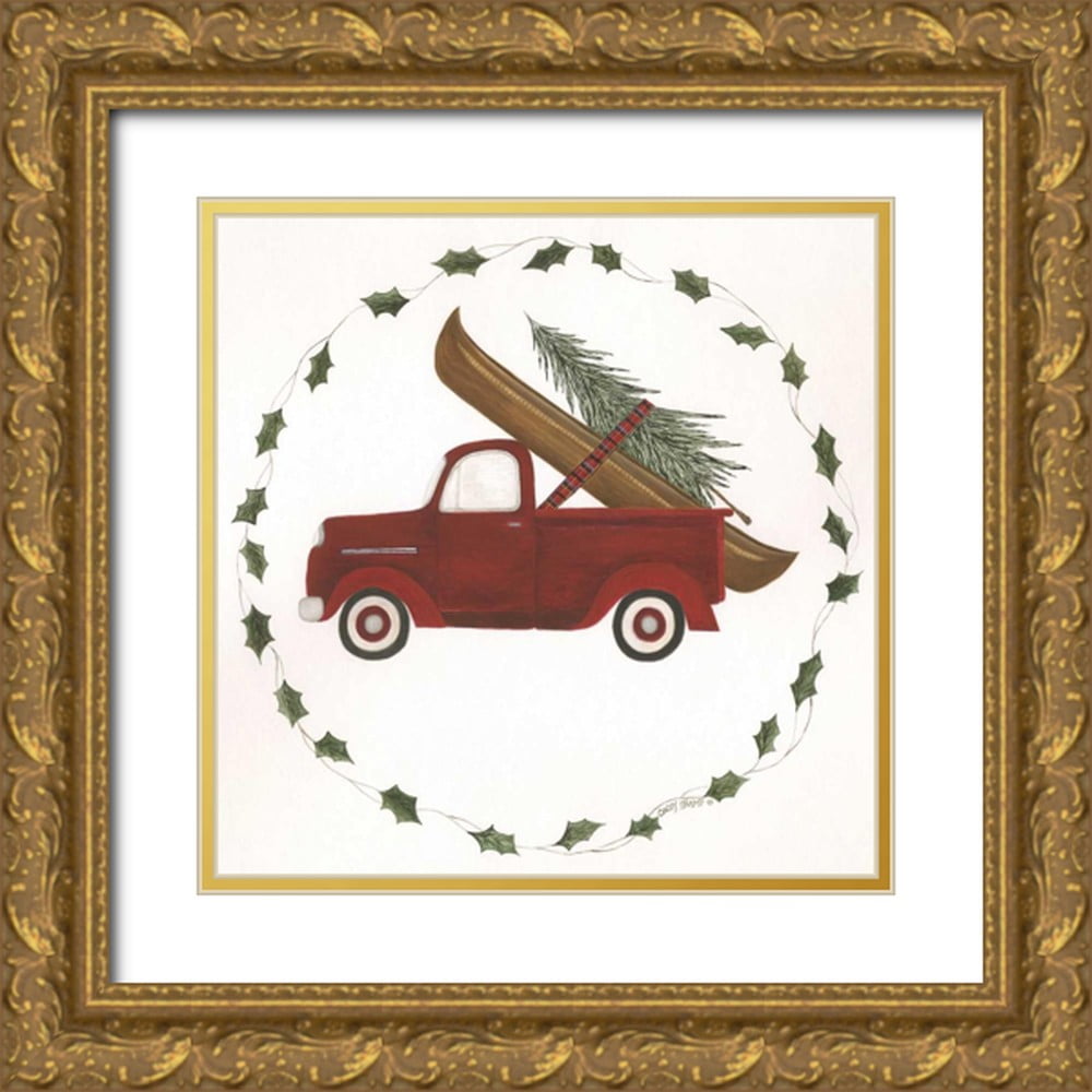 Shamp, Cindy 26x26 Gold Ornate Wood Framed with Double Matting Museum ...