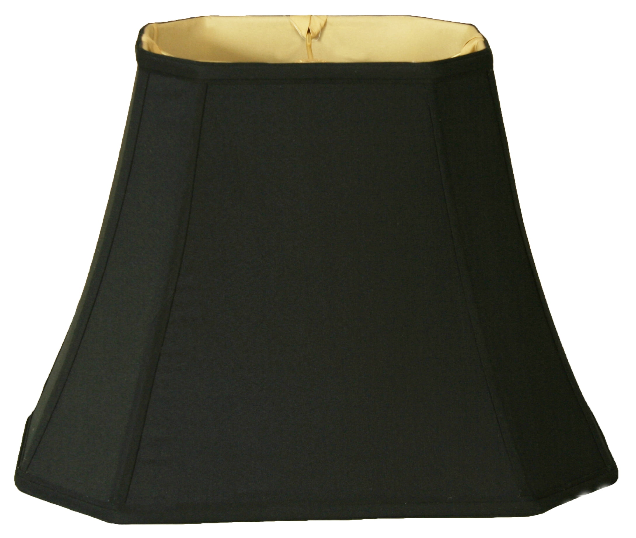 Royal Designs 16" Rectangle Cut Corner Lamp Shade Black - Walmart.com