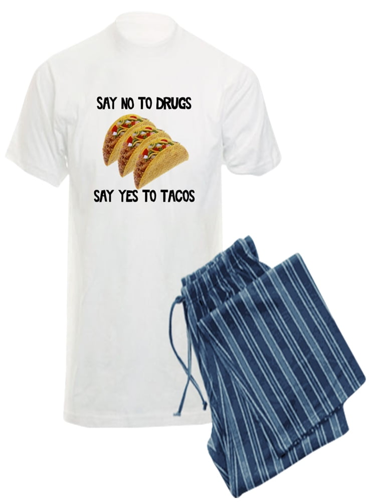 CafePress - Funny Drugs Tacos - Men's Light Pajamas - Walmart.com
