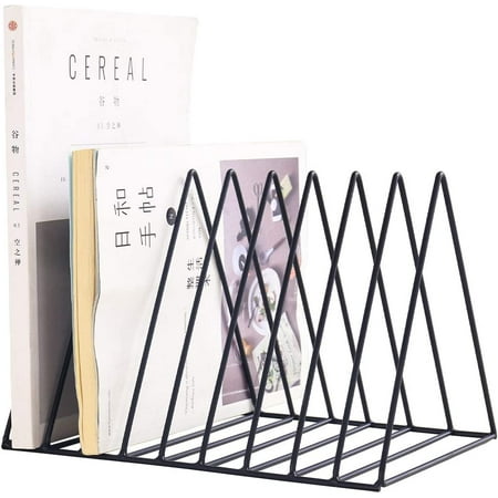 Files Folder Stand Desktop File Organizer, Copper Wire Book Shelf ...