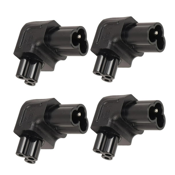 4pcs IEC320 C6 to IEC320 C5 Plug and Play C6 to C5 90 Degree Right ...