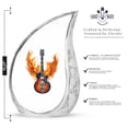 VALERASH Guitar Urn for Ashes for Women - White Teardrop Memorial Urns ...