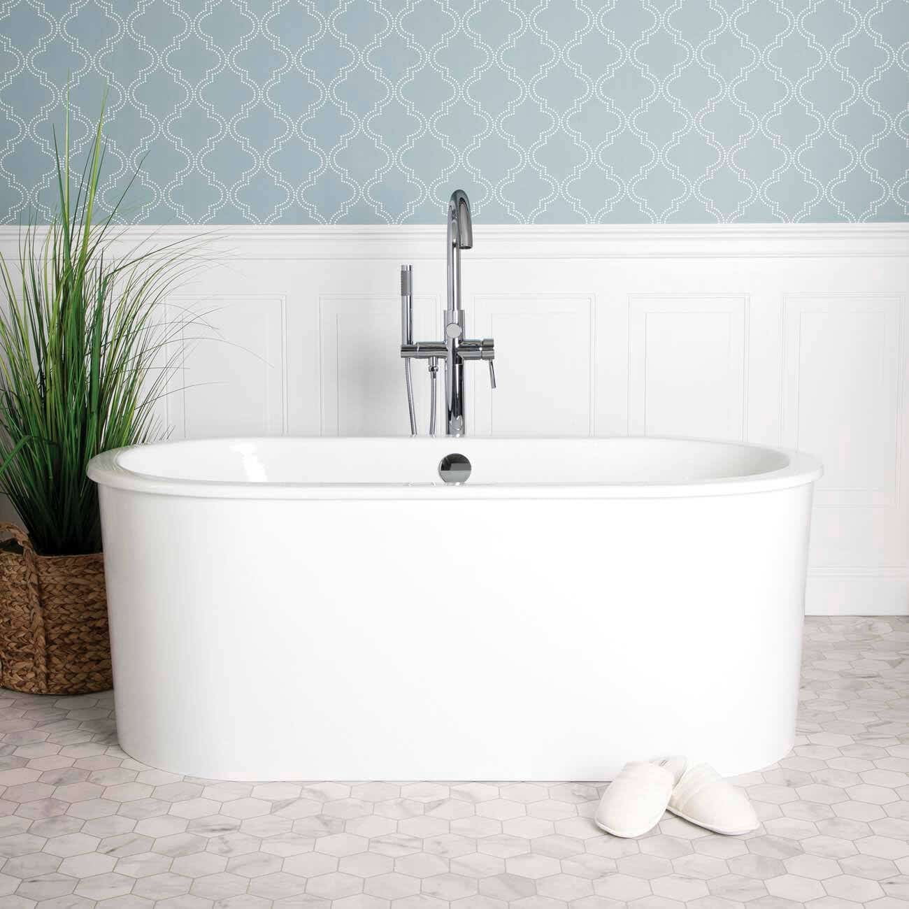 Miller 67 Inch Cast Iron Double Ended Skirted Tub - Walmart.com