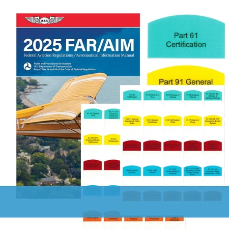 DIY Kit 2025 ASA FAR/AIM Book + 49 Tabs for Commercial Rating Kit ...