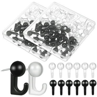 Uxcell Heart Shaped Push Pins Steel Point for Cork Board, Clear 100 ...