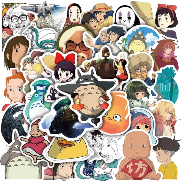 50 PCS Japanese Cartoon Stickers, Kawaii Studio Anime Stickers ...